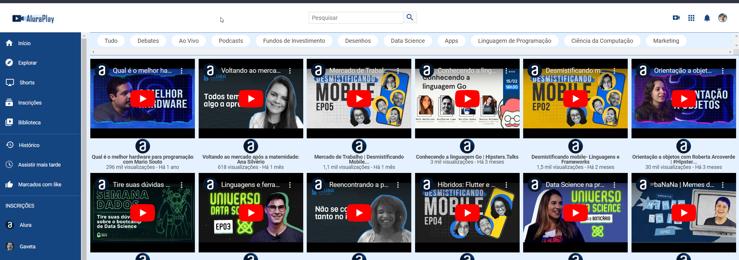 GitHub - JonasMajoni/Projeto-AluraPlay: Projeto feito através da plataforma alura como parte de ...