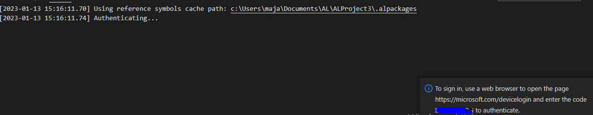Cloud sandbox authentication does not work · Issue #7305 · microsoft/AL · GitHub