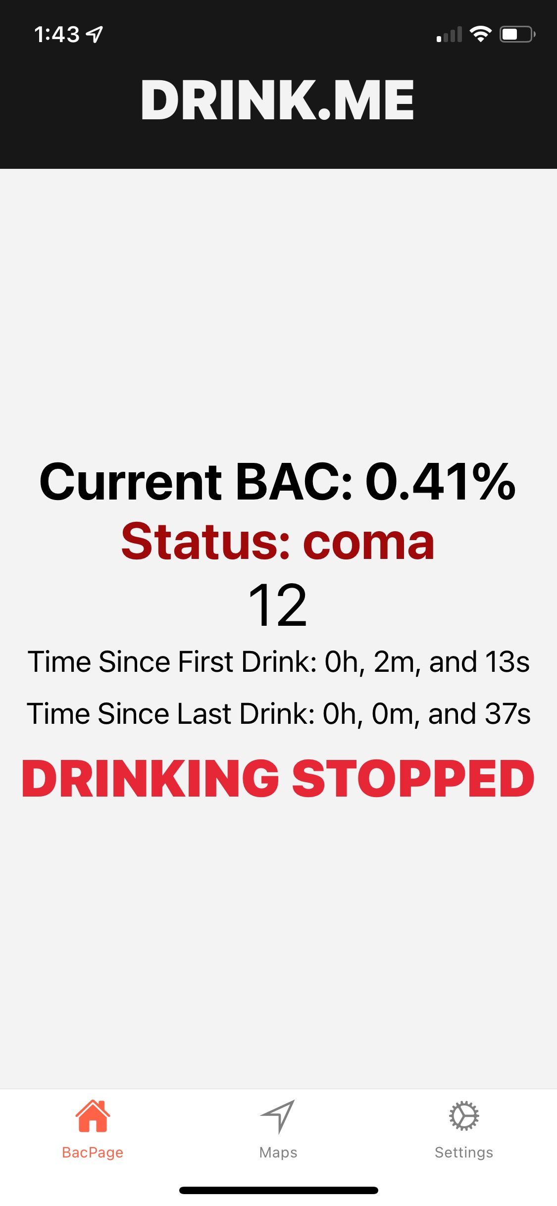 GitHub - nicholaswlee/100Days: An app on React Native that measures a user's live BAC data to ...