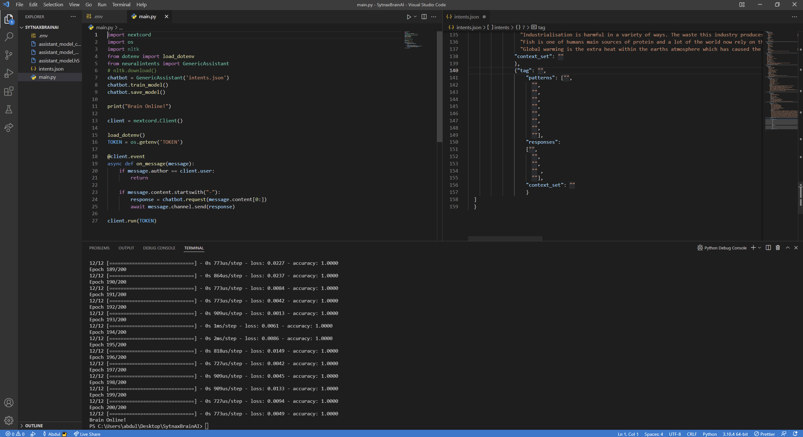 GitHub - abdulfadel/Discord_AI_ChatBot: Discord AI chatbot, initially ...