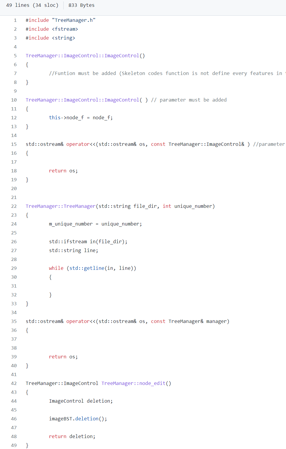 스켈레톤 관련 문의 · Issue #9 · Lukious/2022_Kwangwoon_Univ_CE_DS_Project_1 · GitHub