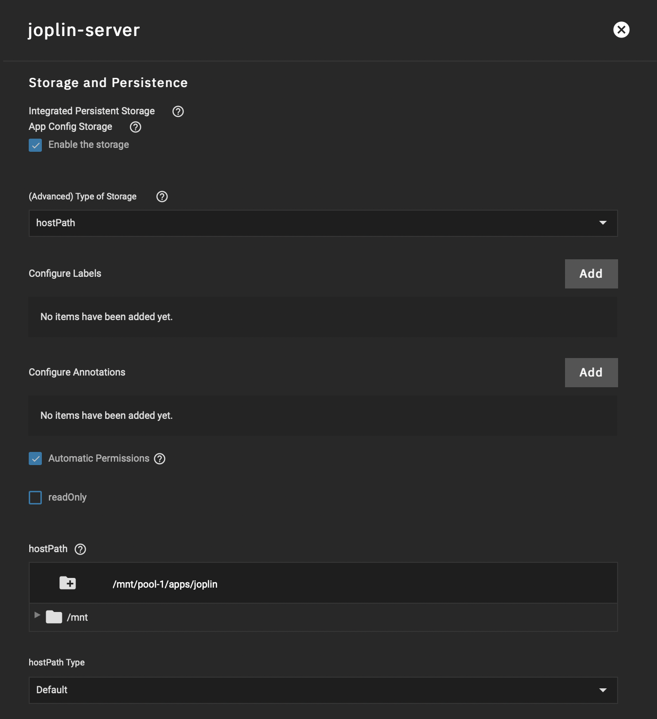Joplin Server Deployment Fails Postgresql Permission Denied · Issue 1230 · Truecharts 0592