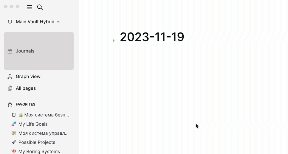 Journals nav link in left sidebar unusual height · Issue #10516 · logseq/logseq · GitHub
