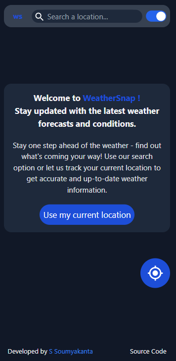 GitHub - s-soumyakanta/weather-app: Weathersnap is a feature-rich weather application built ...