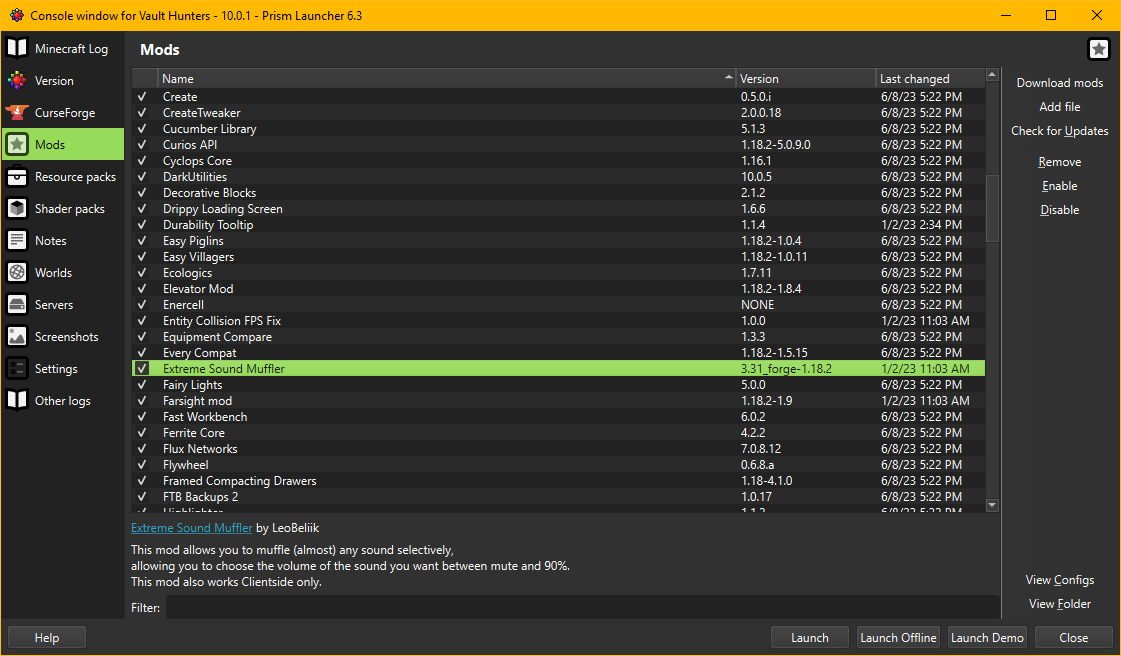 Add a functionality that allows to show the source of the mod in the mod list for CurseForge ...