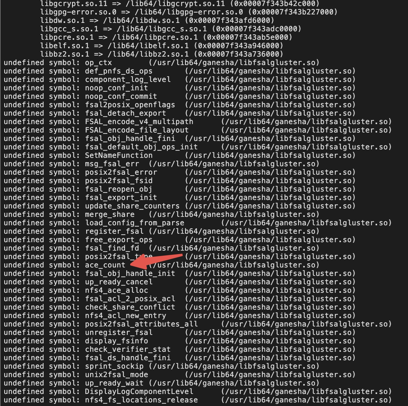 Could Not Dlopen Module Libfsalgluster So For Gluster 9 6 1 · Issue