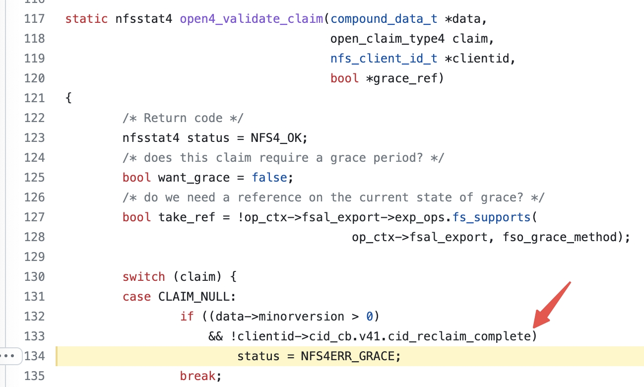 Question about check cid_reclaim_complete when create new file · Issue ...