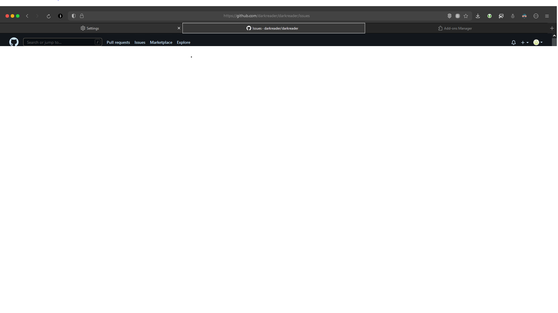 BUG - Broke my Browser Themes · Issue #10035 · darkreader/darkreader · GitHub