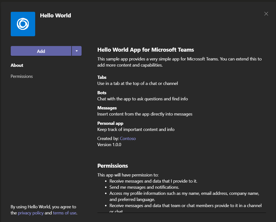 Sample Hello World app does not appear in sideloaded list · Issue #5179 · MicrosoftDocs/msteams ...