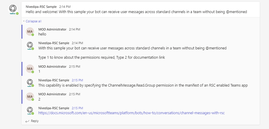 Bot not receiving all channel messages as described in the document unless it's mentioned ...