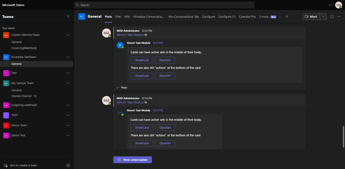 Issue with full width rendering in MS Teams Group Channel with Adaptive cards · Issue #7468 ...