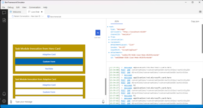 Cannot run handleTeamsTaskModuleFetch in bot-task-module · Issue #656 ...