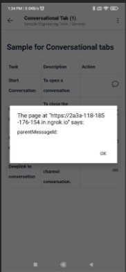 In the Teams context object, parentMessageId is a string on desktop and web, but an integer on ...