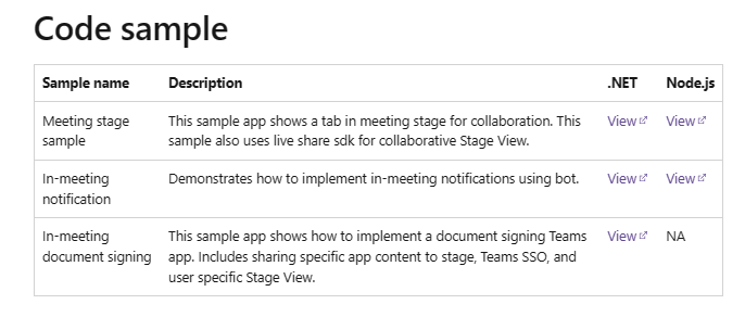 Please add the manifest section for samples. · Issue #9094 · MicrosoftDocs/msteams-docs · GitHub