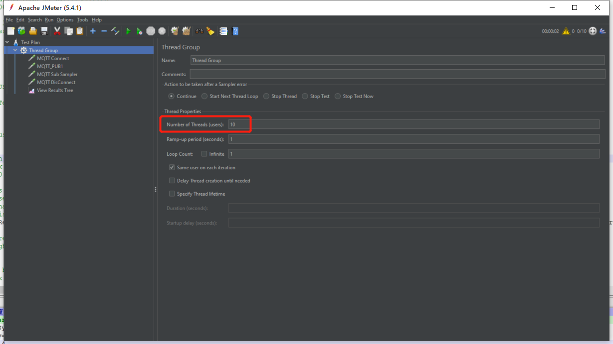 [BUG]进行MQTT压测时，请求响应均报错(500、501)，实际压测失败，请修改 · Issue #19838 · metersphere/metersphere · GitHub