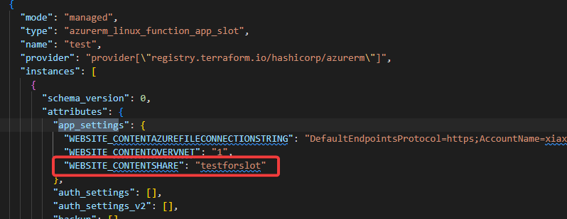 Function app erroneously changes WEBSITE_CONTENTSHARE after apply · Issue #18388 · hashicorp ...