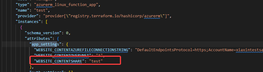 Function app erroneously changes WEBSITE_CONTENTSHARE after apply · Issue #18388 · hashicorp ...