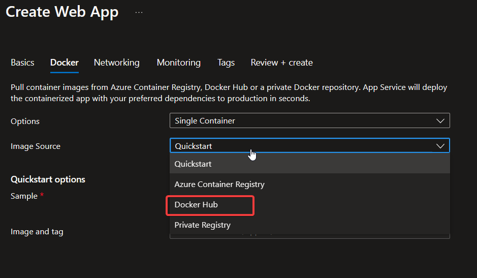 Cannot use public Docker images with new 'docker_image_name' argument, without using 'docker ...