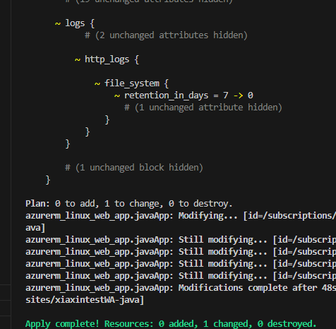 linux_web_app doesn't save the retention_in_days value in state files · Issue #22878 · hashicorp ...