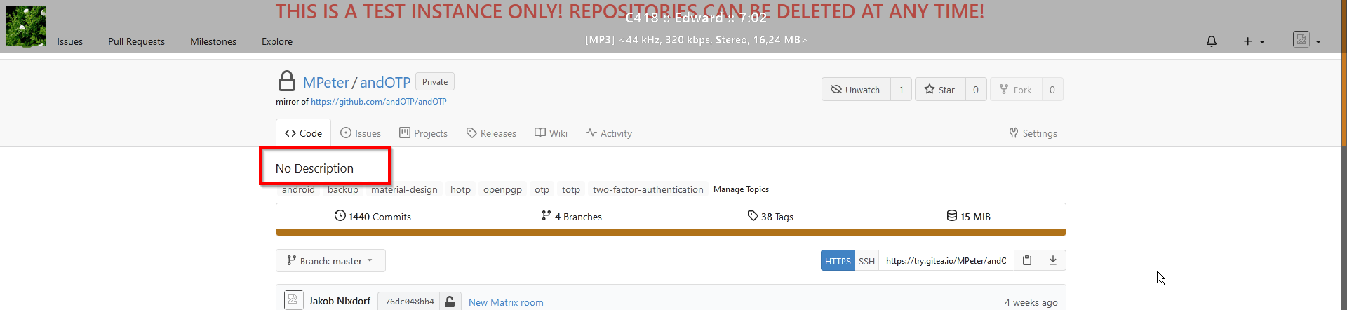 Repository migration: repository description not synced · Issue #17626 ...