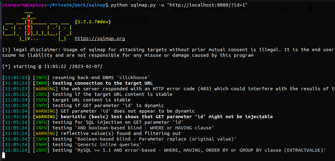 Parse 403 responses · Issue #5309 · sqlmapproject/sqlmap · GitHub