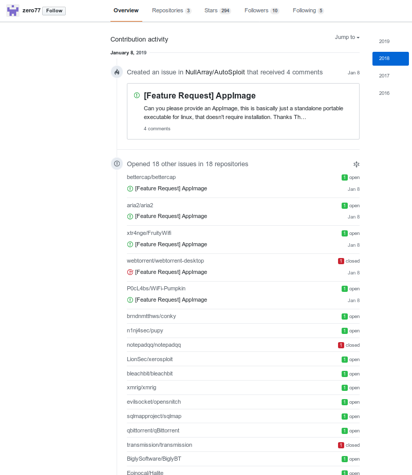[Feature Request] AppImage · Issue #3431 · sqlmapproject/sqlmap · GitHub