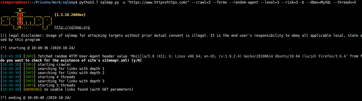 Crawl And Connectivity Issue With Python3 · Issue 3982 · Sqlmapprojectsqlmap · Github 