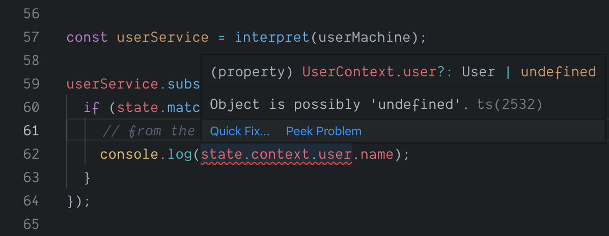 Typestates Not Working As Expected With Xstate · Issue 820 · Statelyaixstate · Github