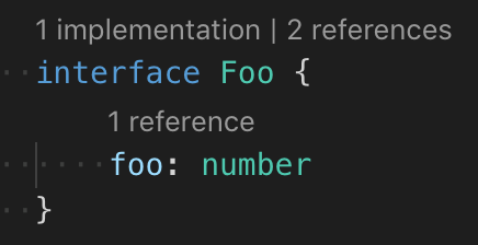 TypeScript code lens treats `interface`s differently from `type`s · Issue #76706 · microsoft ...