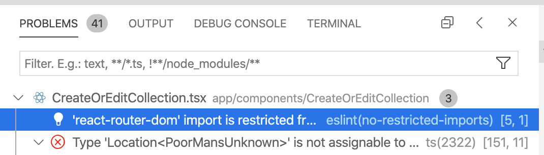 Suggestion: highlight focused problem in panel · Issue #89779 ...