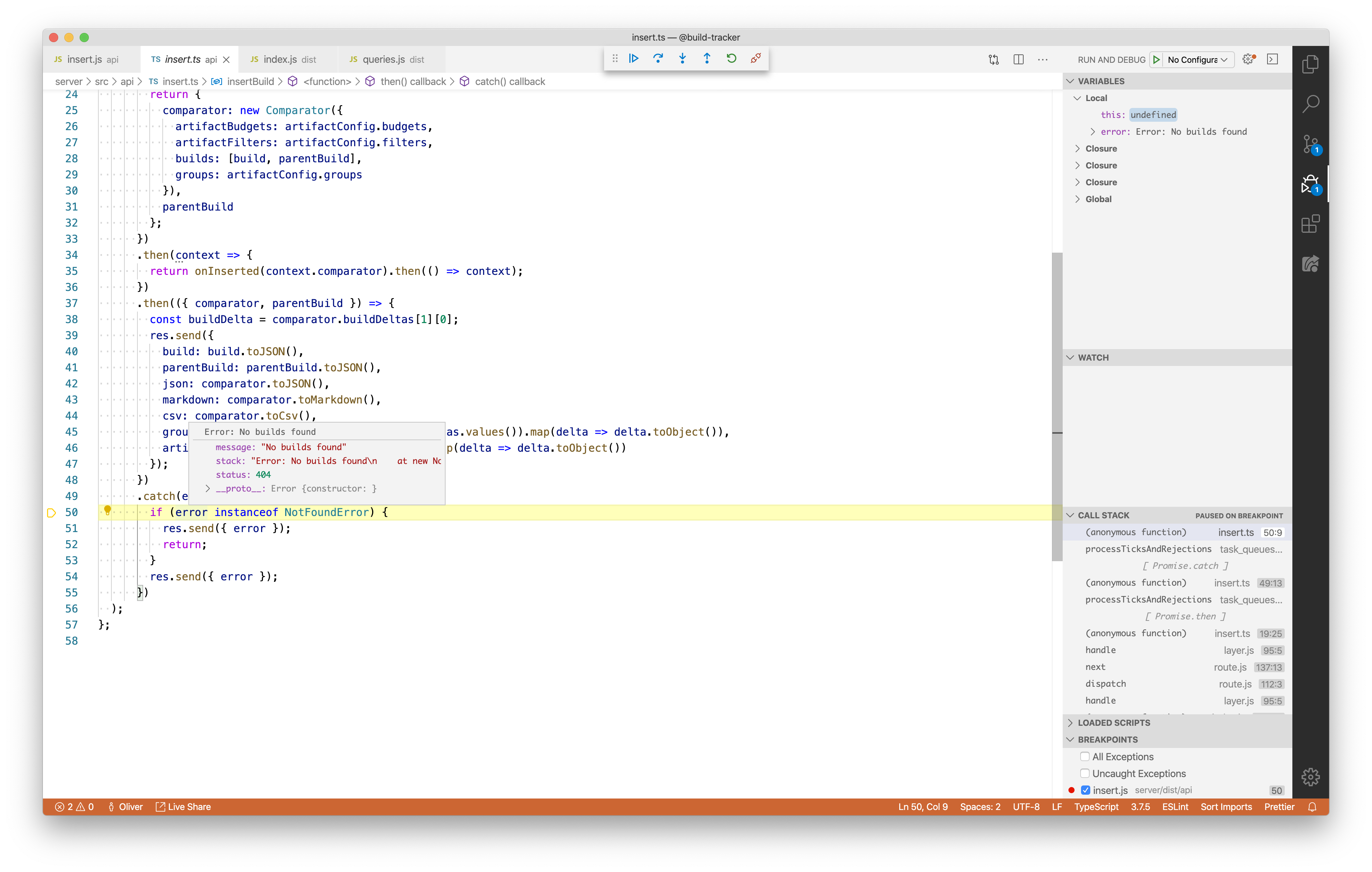 POST /api/builds responds with 404 · Issue #107 · paularmstrong/build-tracker · GitHub