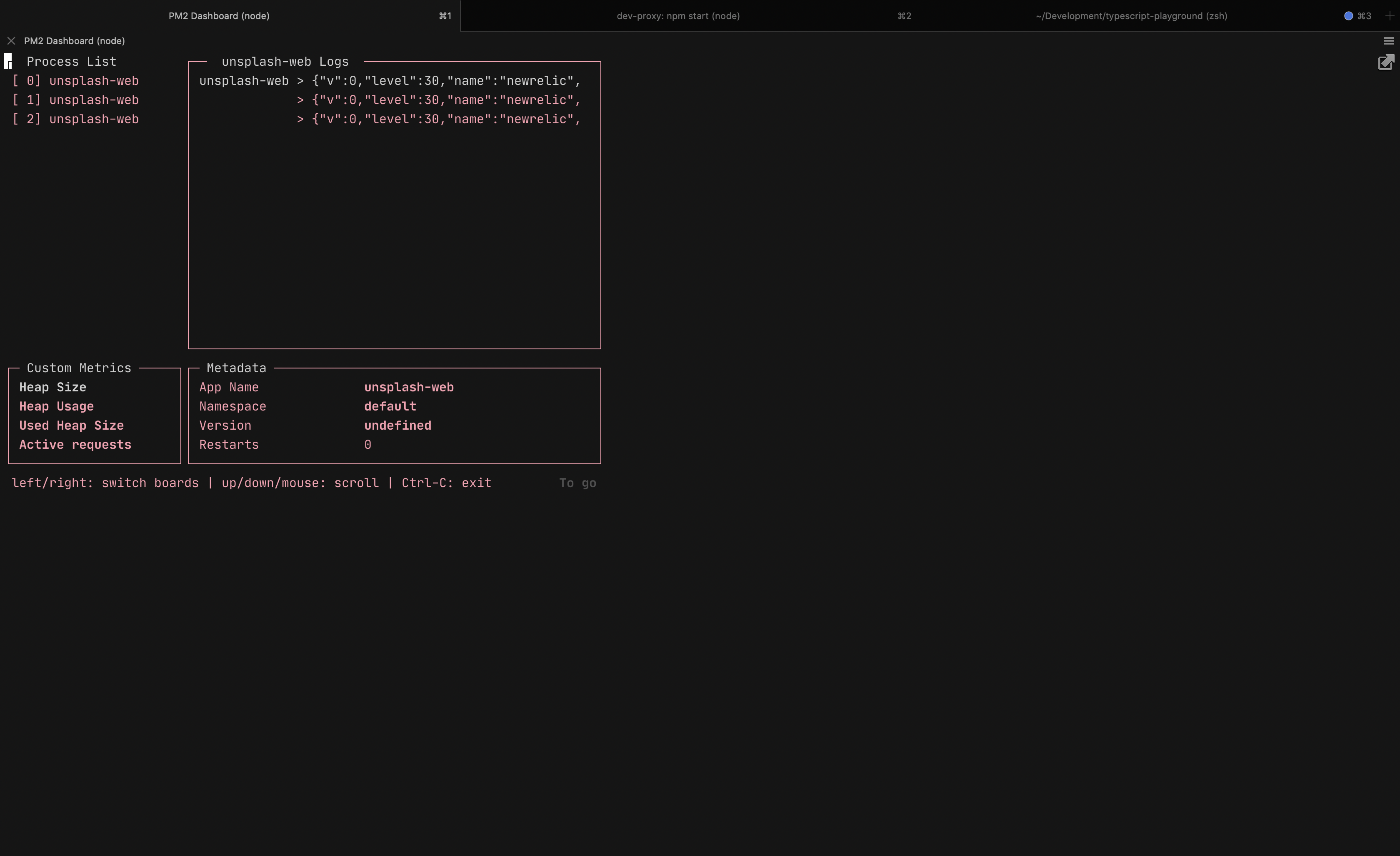 `pm2 monit` window size is too small when ran on Heroku dyno · Issue #4708 · Unitech/pm2 · GitHub
