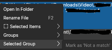 Cannot select Mark as 'Not a match' on multiple groups · Issue #227 · 0x90d/videoduplicatefinder ...