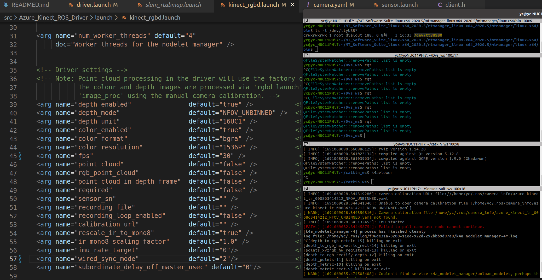 how to set trigger mode of Azure kinect DK in this rospackage via MCU · Issue #271 · microsoft ...
