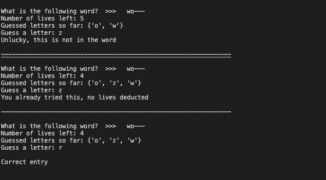GitHub - Conor-kennedy/Hangman: Simple game of Hangman made with python