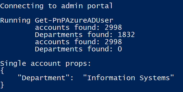 [BUG] Get-PnPAzureADUser fails in Azure Automation when using -SELECT with AdditionalProperties ...