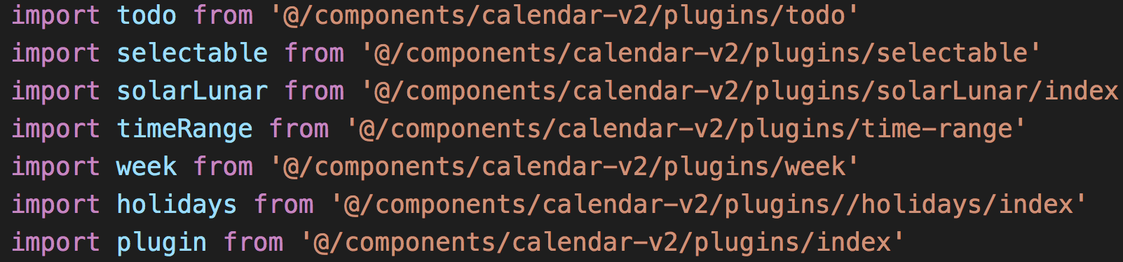 version 2.x calendar 获取方法不完整 ，plugins 下的方法无法调用。 · Issue #427 · treadpit ...