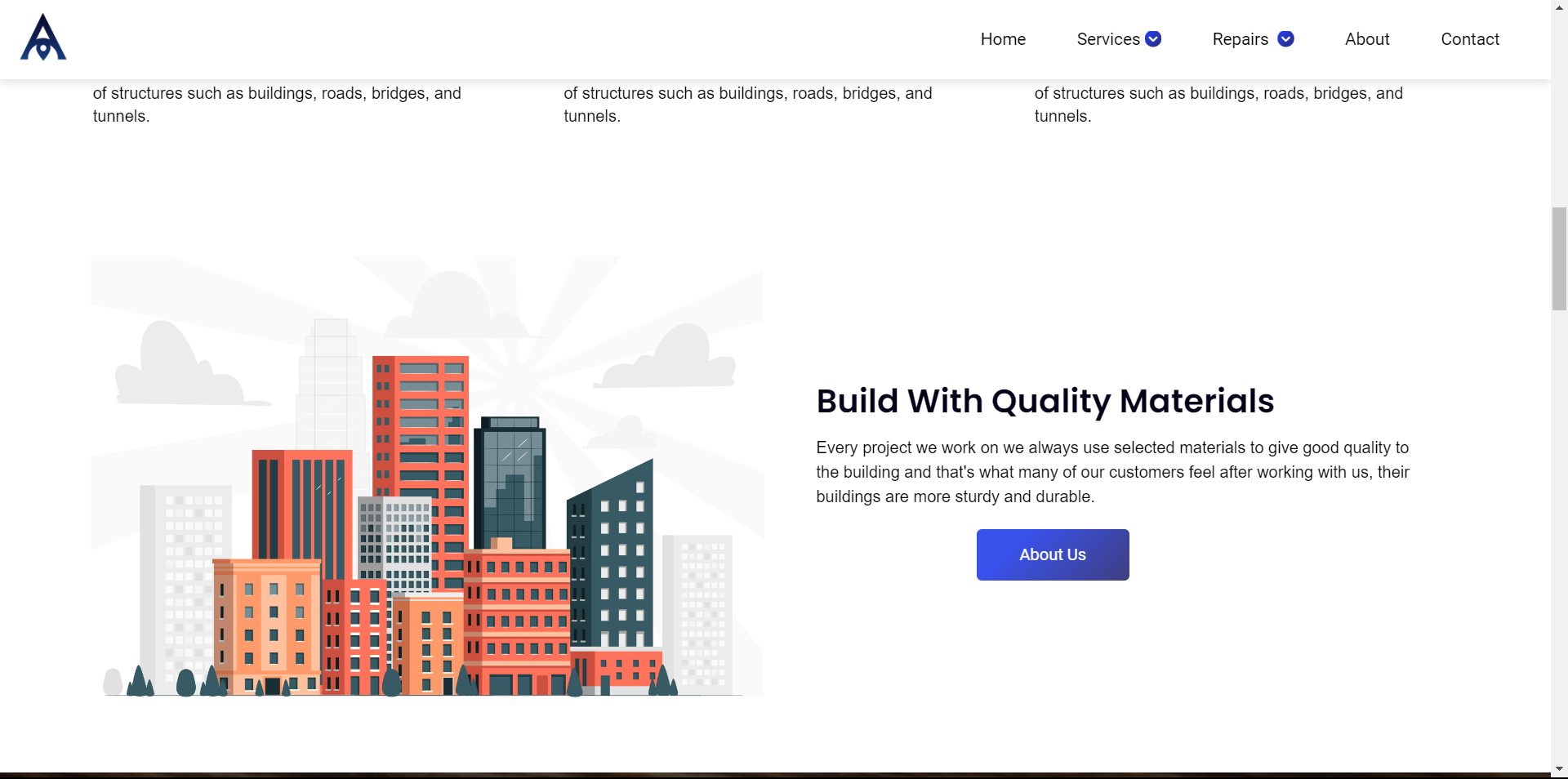 Proper Alignment of the About Us button. · Issue #124 · AbhiPatel10/AISKCON-CONSTRUCTION · GitHub