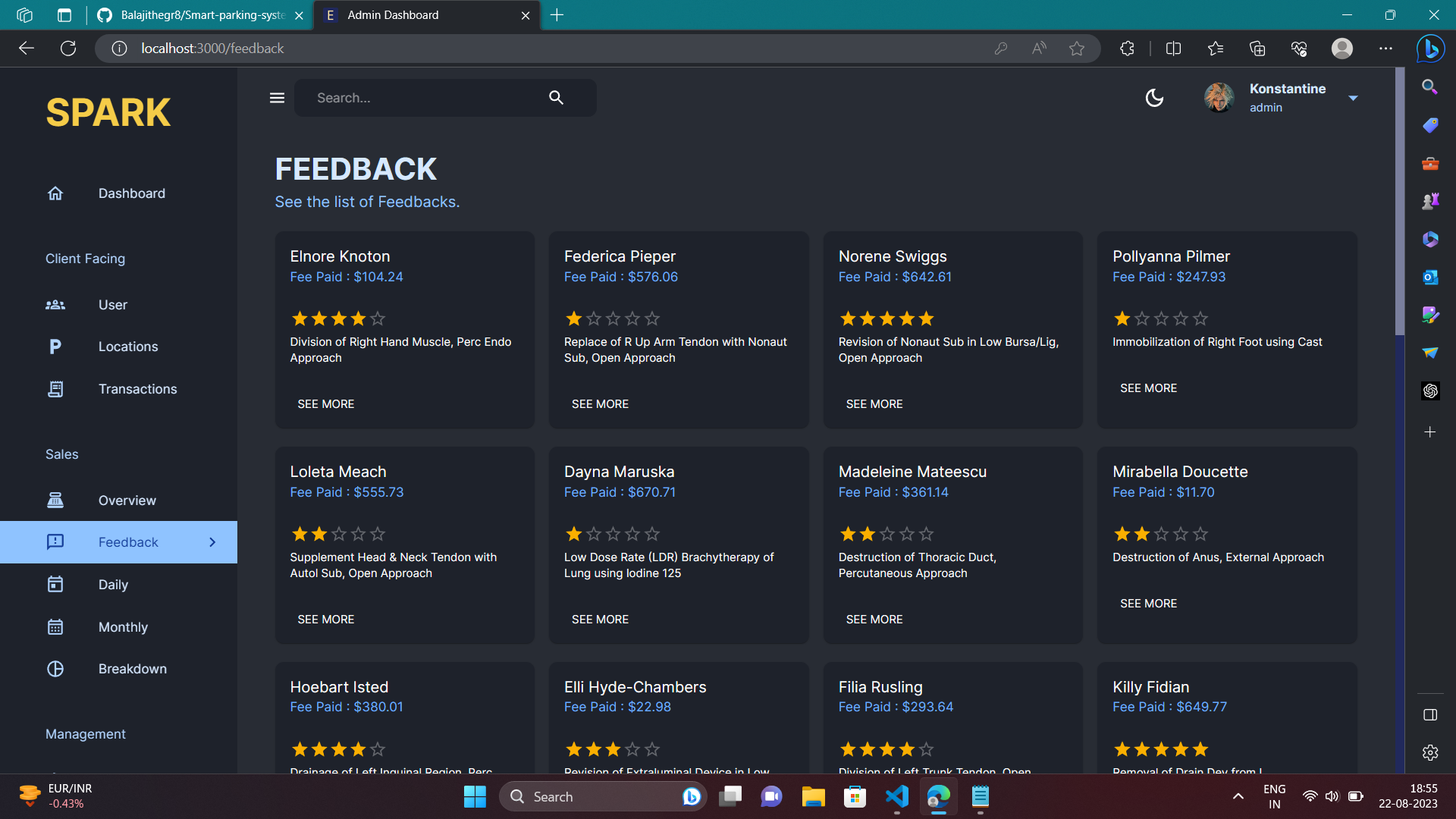 GitHub - Balajithegr8/Smart-parking-system