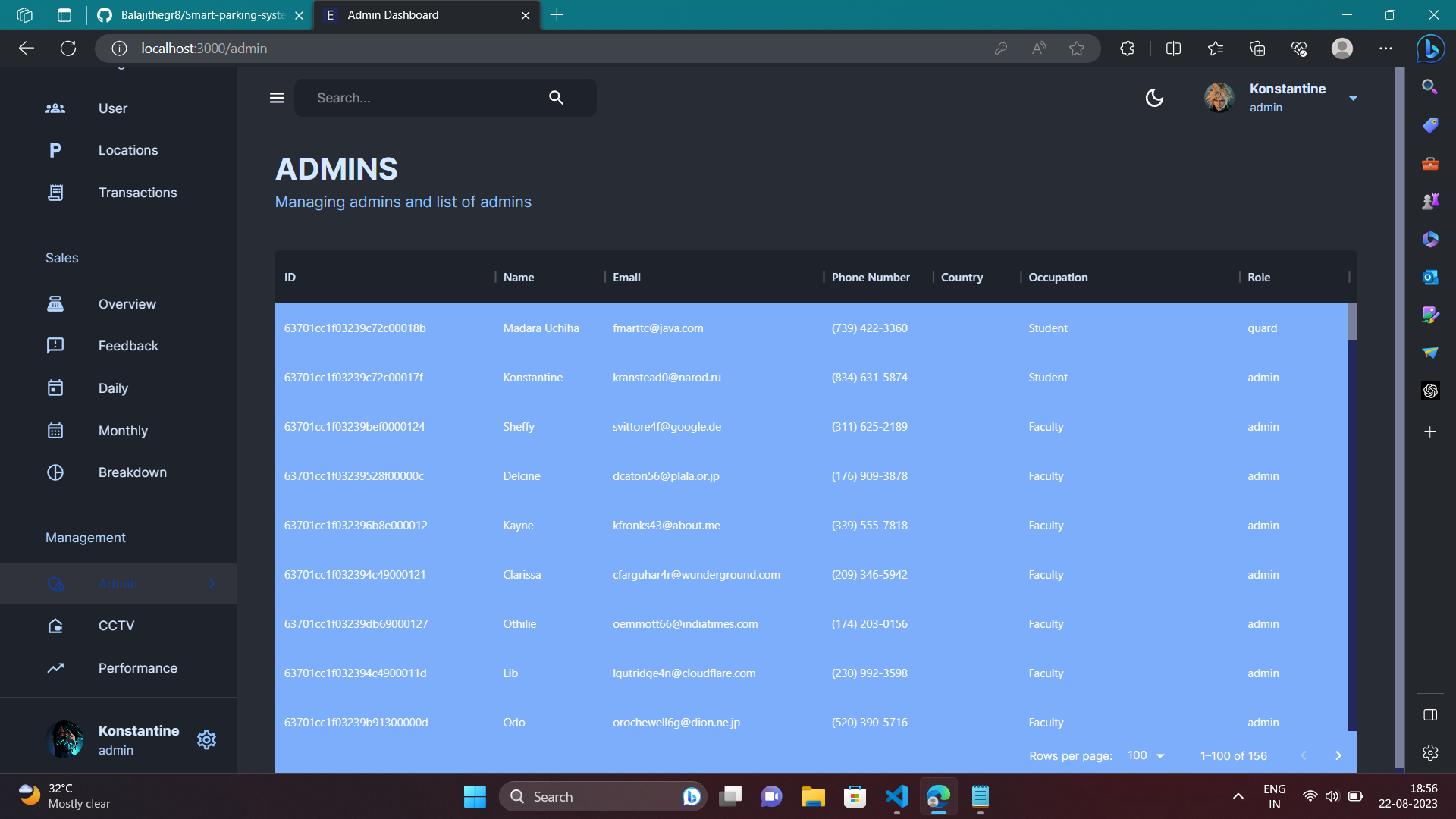 GitHub - Balajithegr8/Smart-parking-system