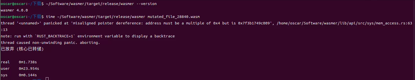 Do Not Terminate While Executing The Given Testcase · Issue 2446 · Bytecodealliance Wasm Micro