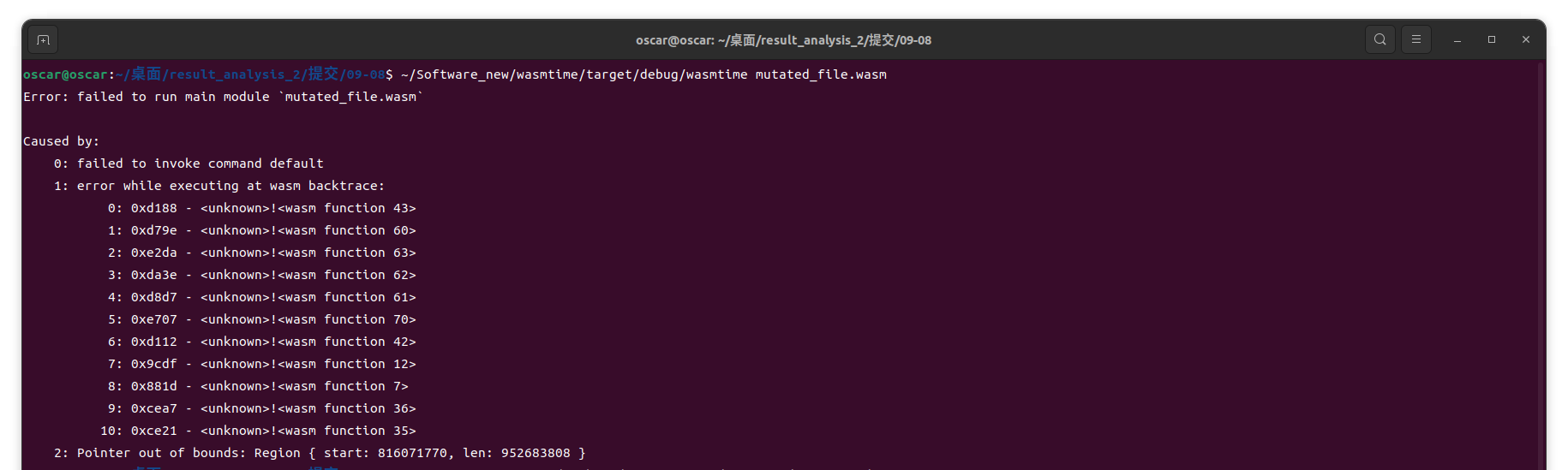 Incorrect behavior when pointer length out of bounds · Issue #2883 · WasmEdge/WasmEdge · GitHub