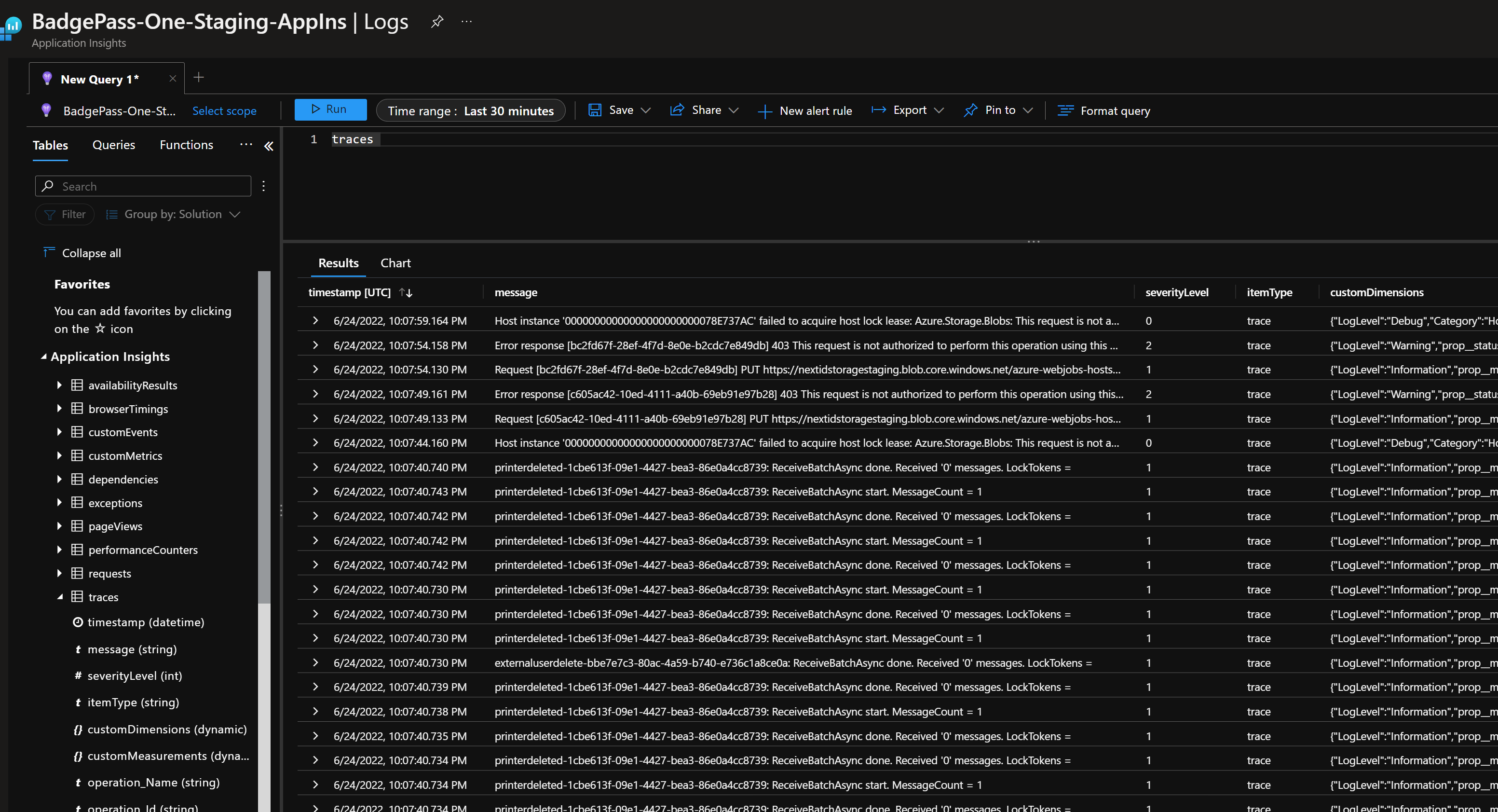 Bug Message Output Receivebatchasync Start Loglevel Trace Servicebustrigger · Issue 26468