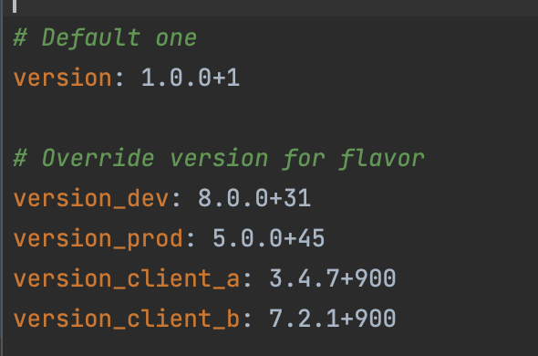 Proposal to add flavor to pubspec.yaml · Issue #100813 · flutter/flutter · GitHub