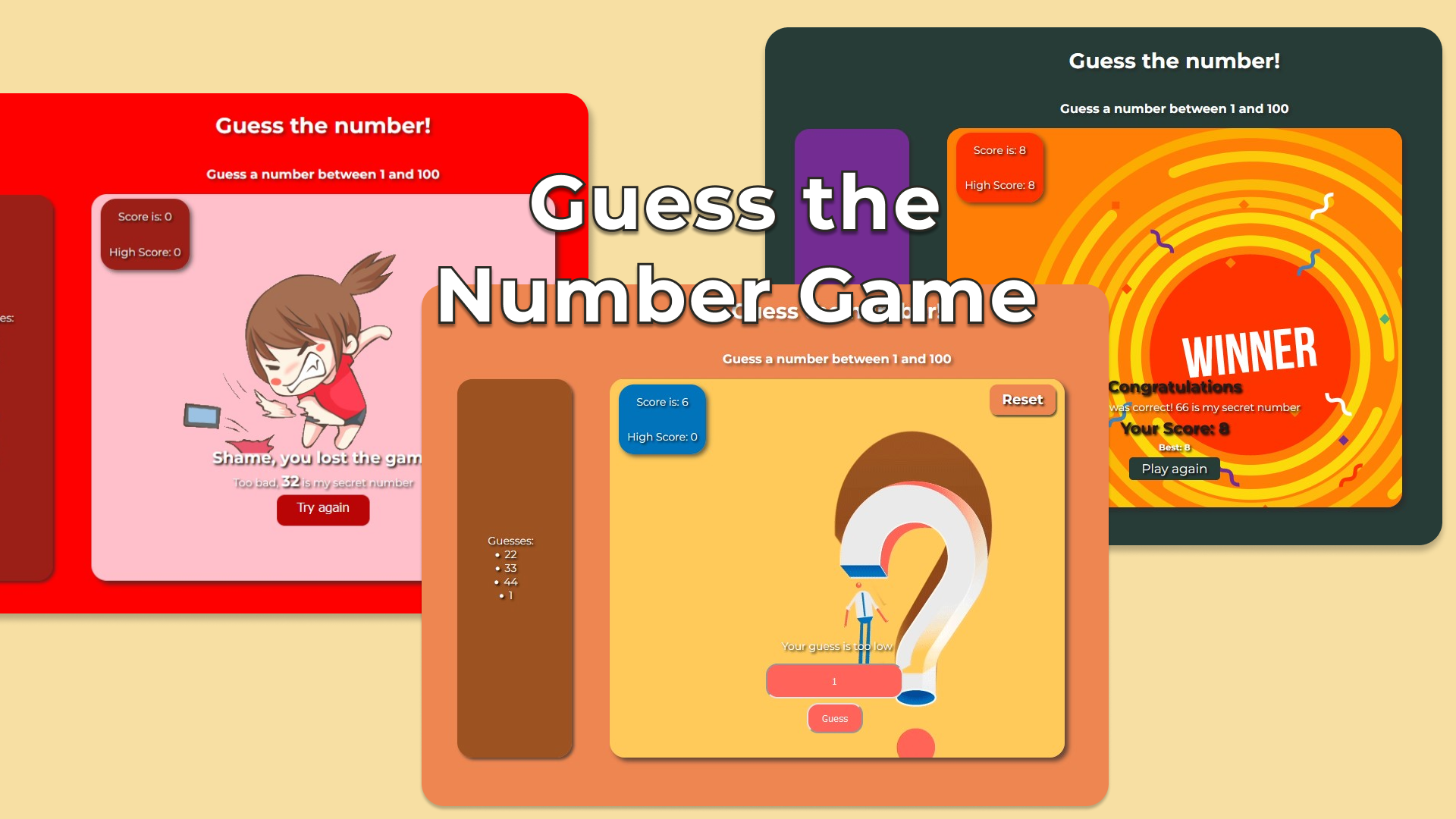 GitHub - DLiSWE/Project3: Guess the number game