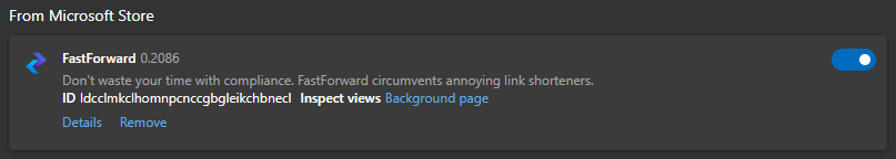 Microsoft Edge marks chrome store version as malware · Issue #705 ...