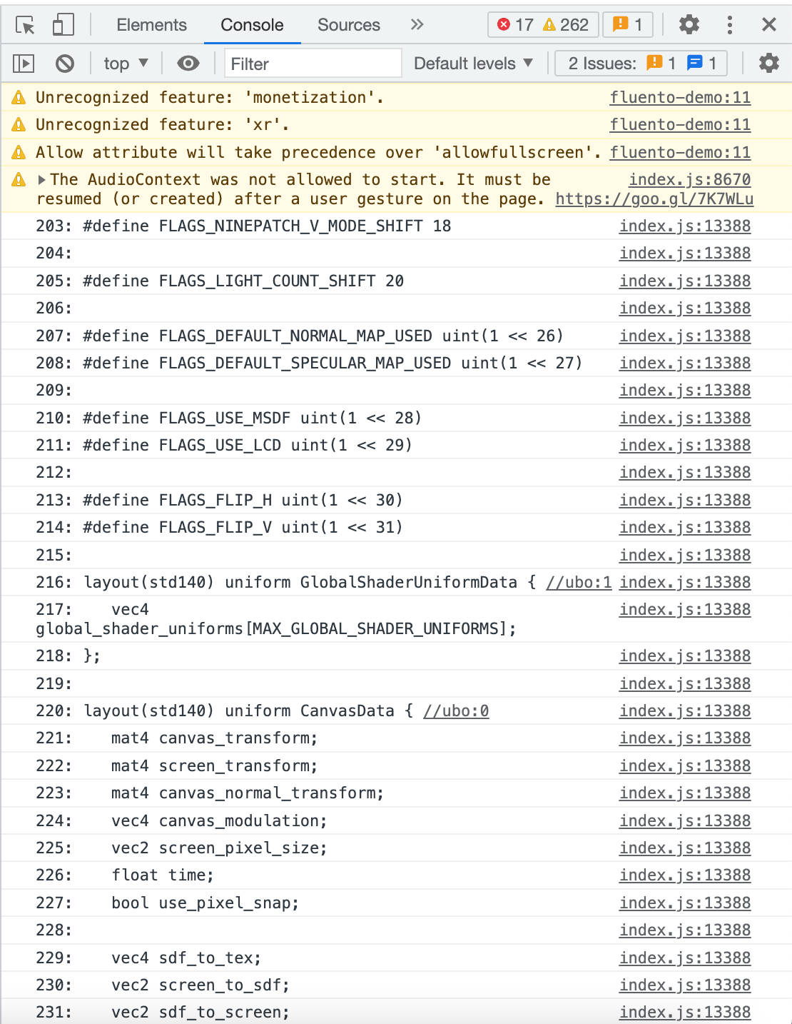 WEBGL Context Lost on WebKit/macOS (SceneShaderGLES3 vertex shader compilation failure) · Issue ...