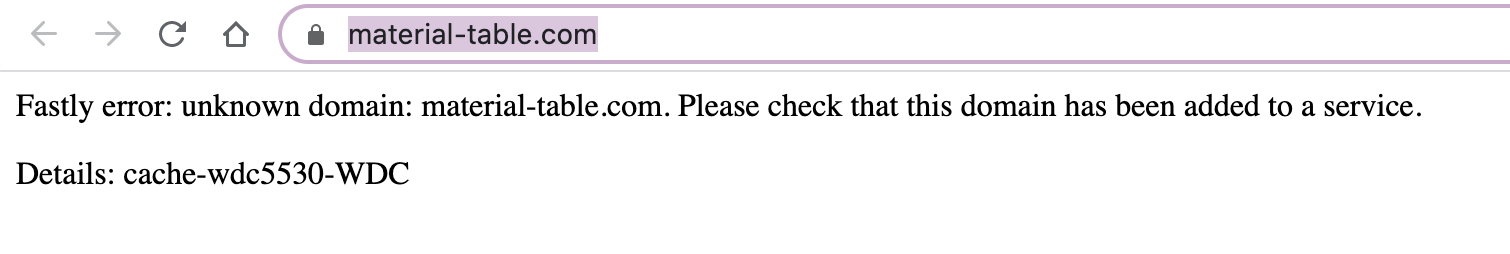 FYI: material-table.com down · Issue #1895 · mbrn/material-table · GitHub
