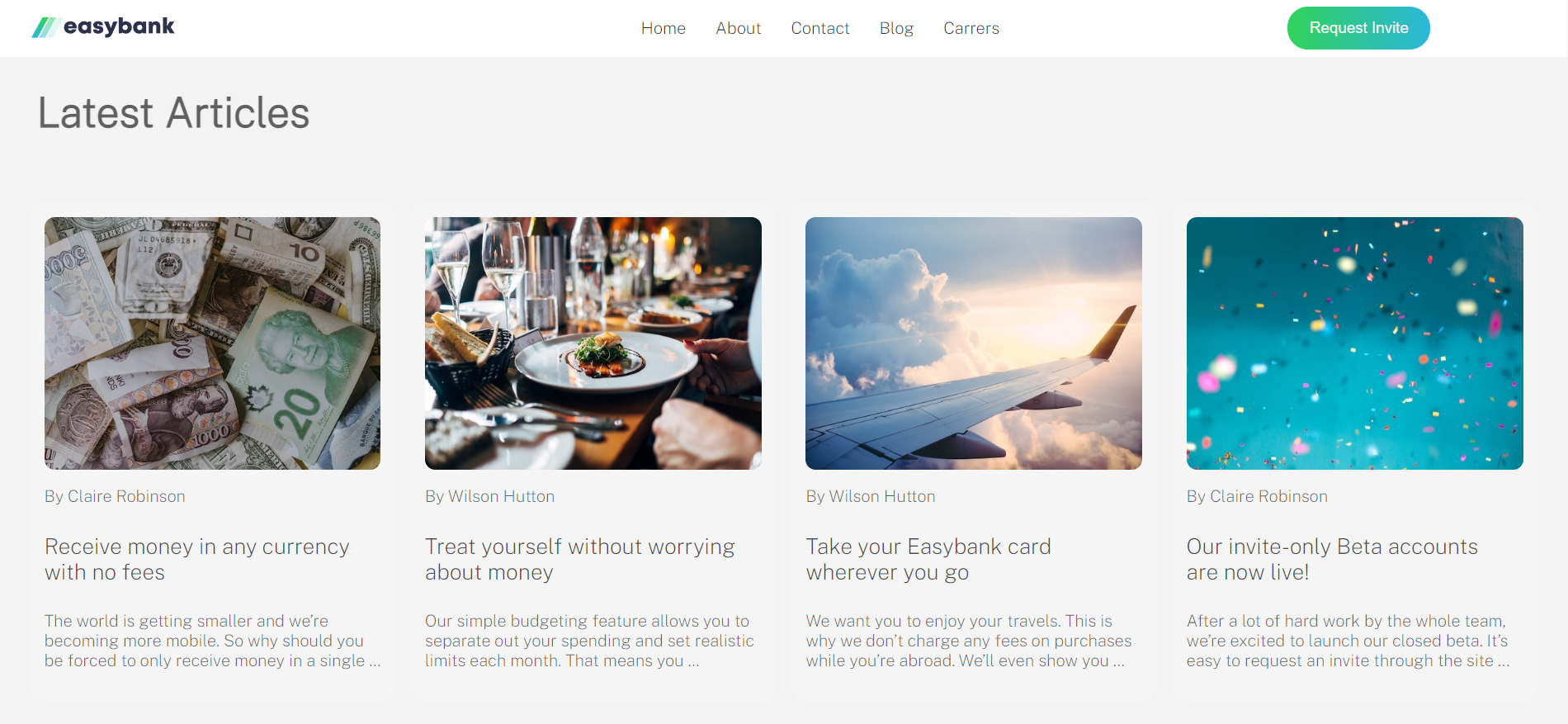 GitHub - Vayansh/Easybank_landing_page